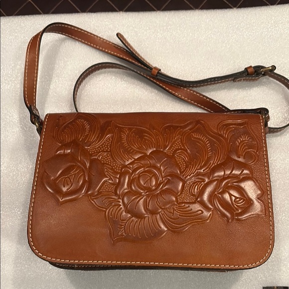 Patricia Nash | Bags | Patricia Nash Leather Brown Tooled Floral ...